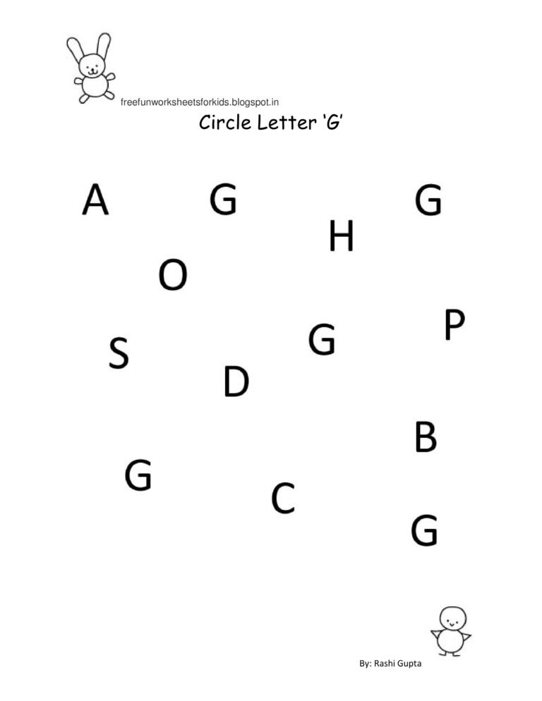 Alphabet - FreeFunWorkSheetsForKids